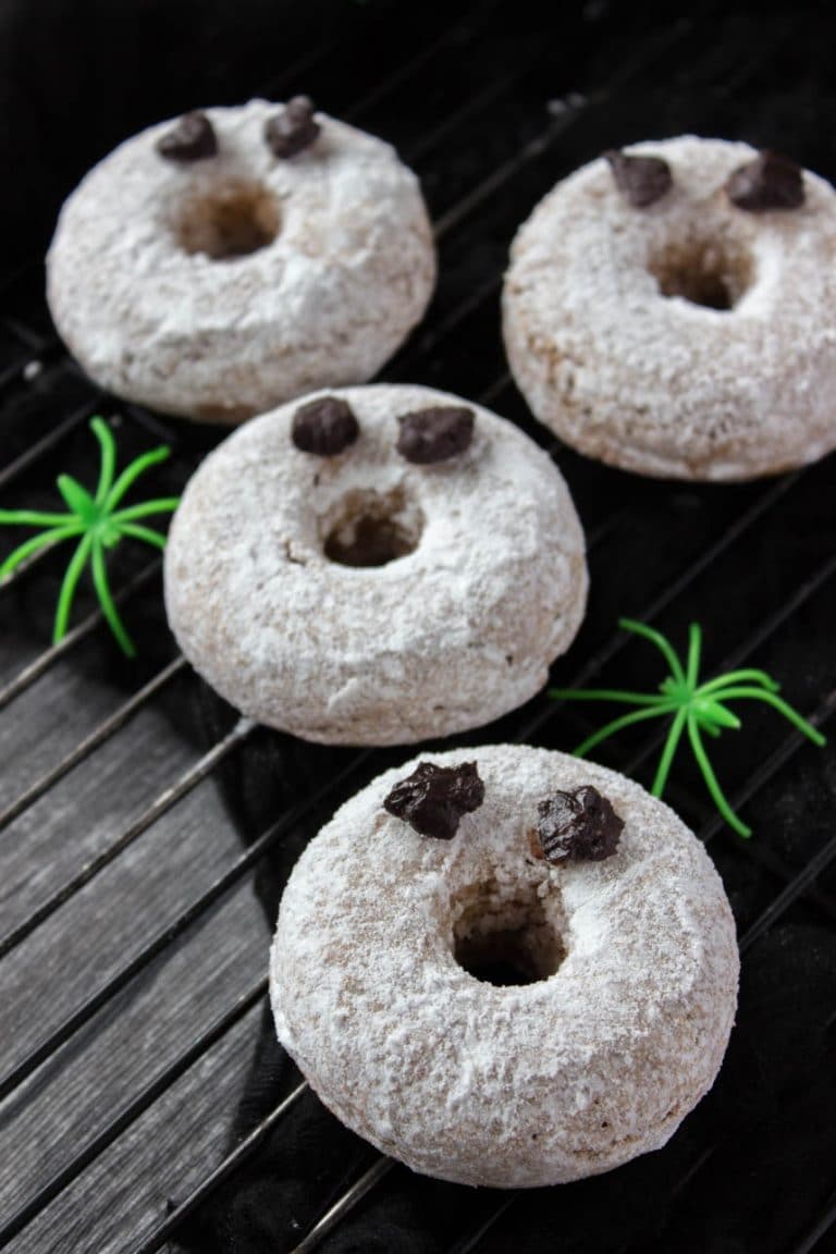 Halloween Ghost Vanilla Donuts | Natalie's Health