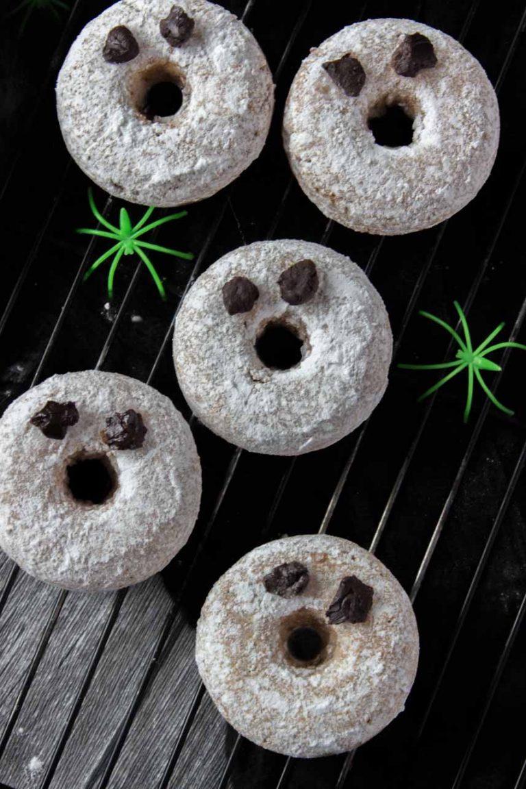 Halloween Ghost Vanilla Donuts | Natalie's Health