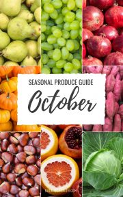 What's in season: October | Produce guide with recipes!