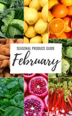 What's in season: February | Seasonal produce guide with recipes!