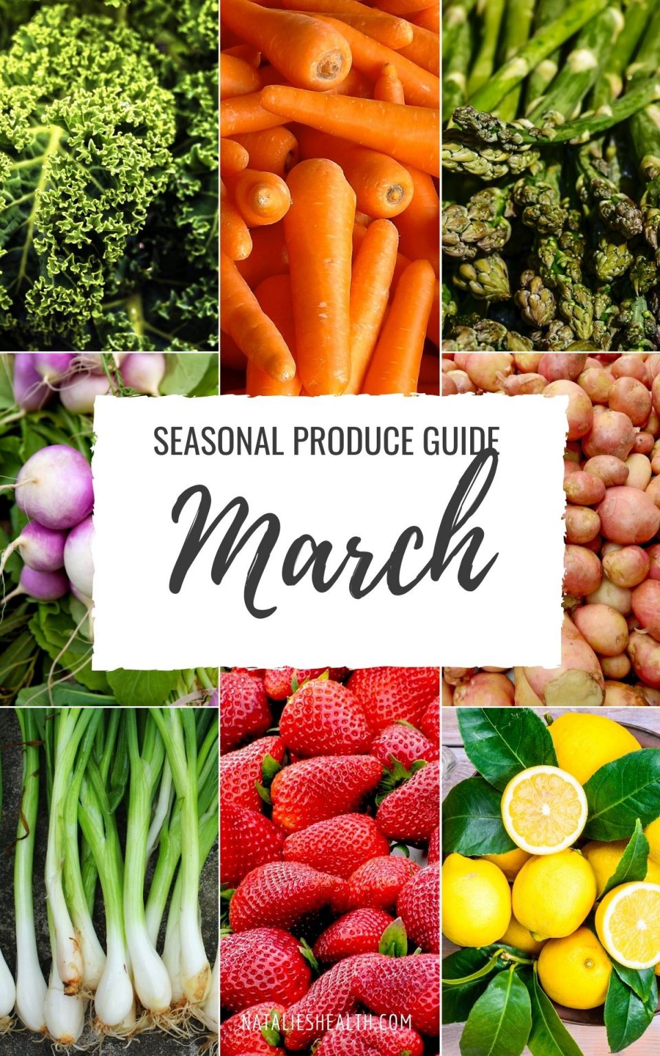 What's in season: March | Seasonal produce guide with recipes!